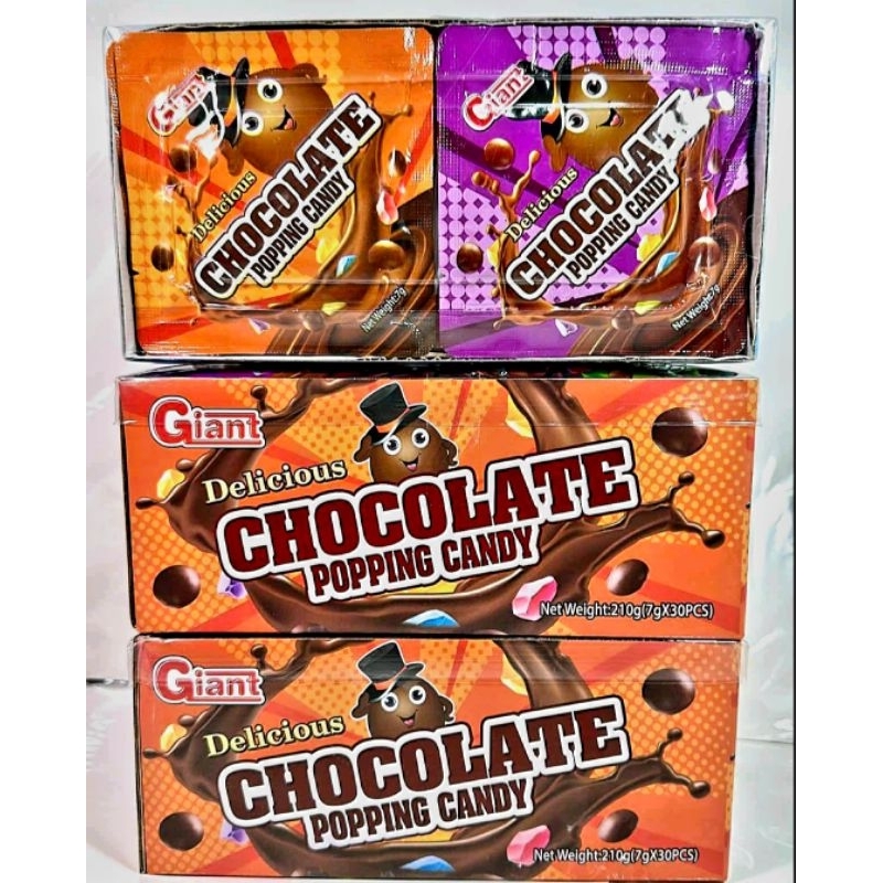 Giant Chocolate Popping Candy !!! 30pcs/Box | Shopee Philippines