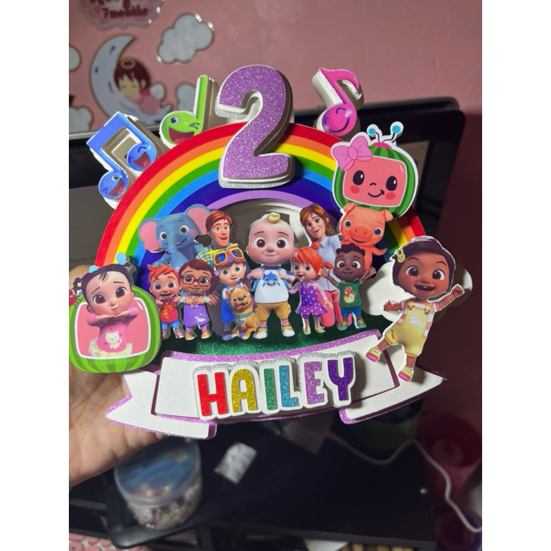 Cocomelon Family Cake Topper Layered | Shopee Philippines