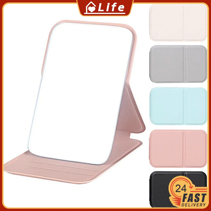 Folding Make Up Mirror Face Mirror Folding Square Mirror Desktop ...