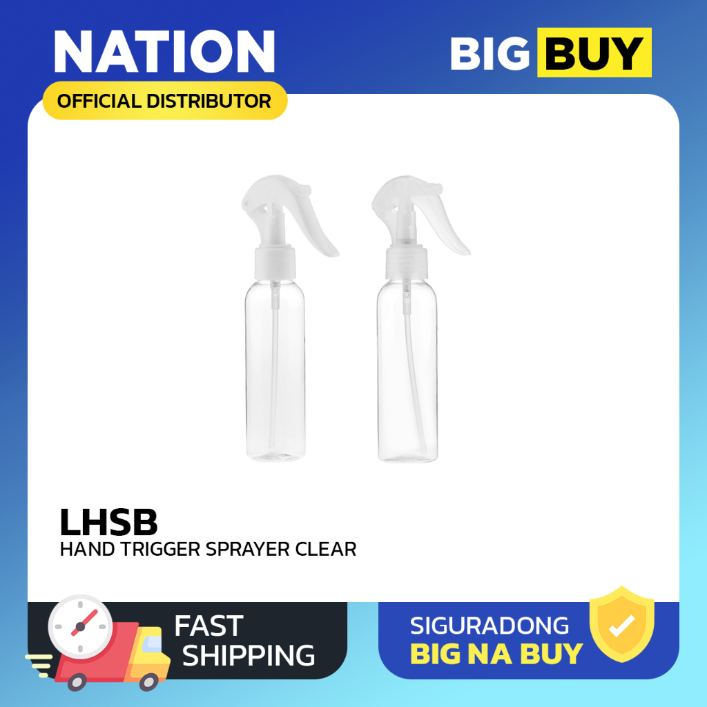 Nation - Hand Trigger Sprayer Clear (Model B) 200 mL, 300 mL, 500 mL ...