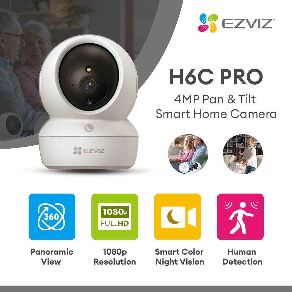 EZVIZ H6C PRO 4MP CCTV Home Security Wifi Camera 360° Pan&Tilt CCTV Camera | Shopee Philippines
