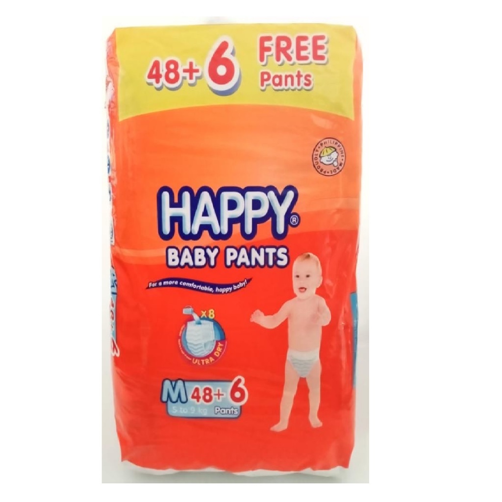 Happy Baby Pants Jumbo Pack 48s Medium | Shopee Philippines