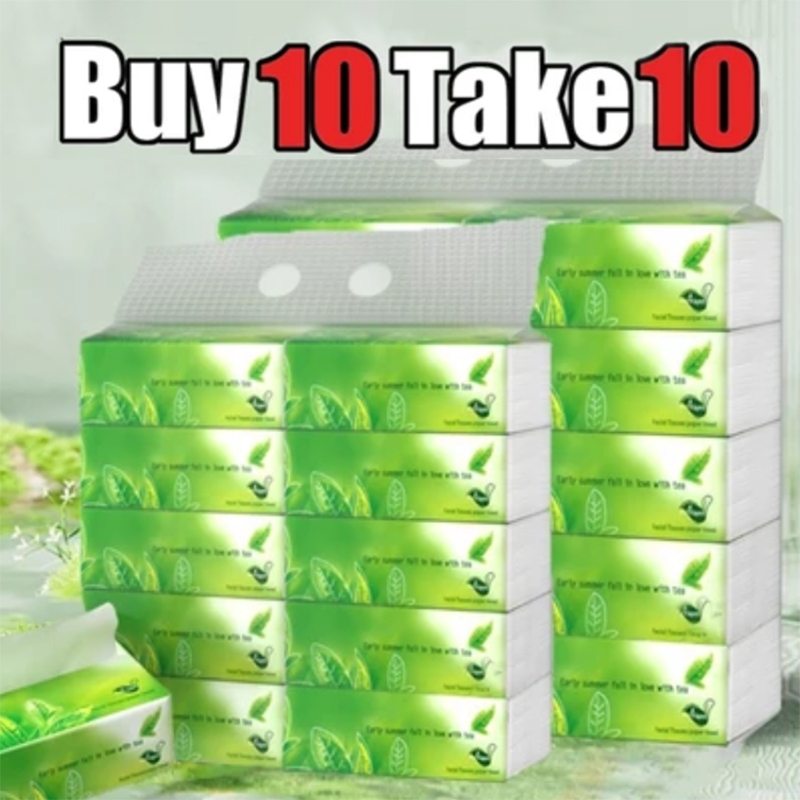 【10 packing】Tissue Facial Tissue Tissue 3-Ply Facial Tissue Car toilet ...