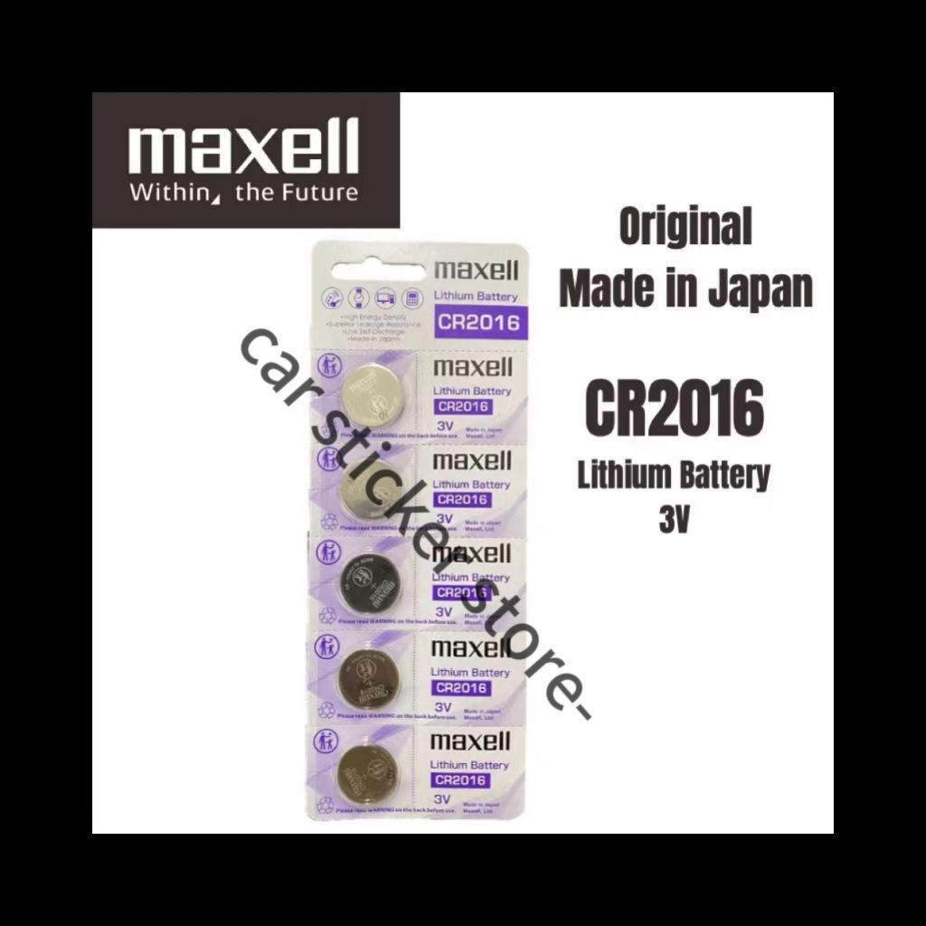 Maxell CR2016 ORIGINAL Lithium 3V Coin Cell Battery Maxell 2016 ...