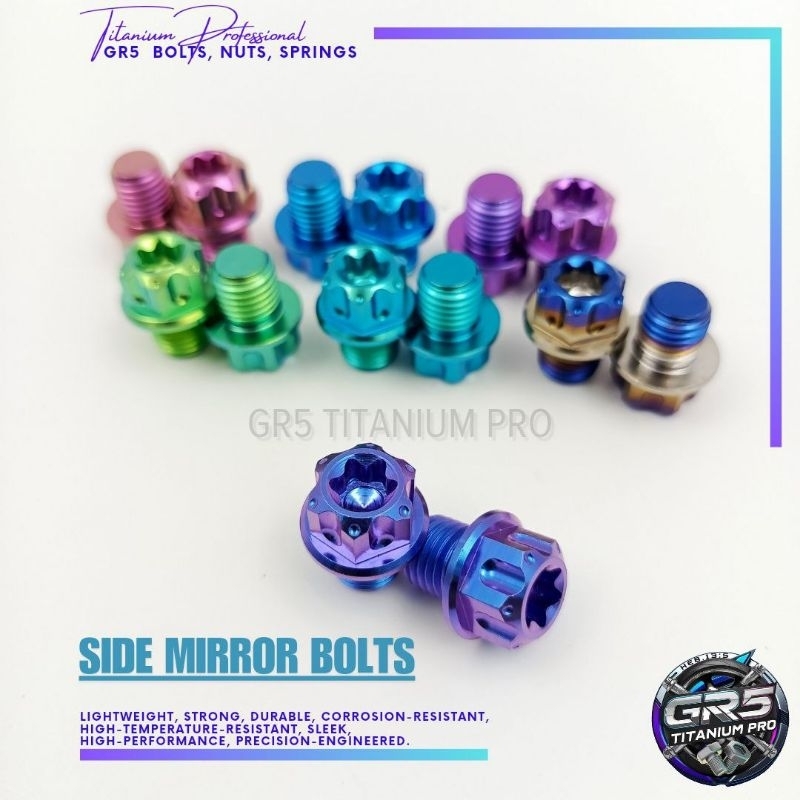 Titanium Pro's SIDE MIRROR PAIR BOLTS | Shopee Philippines