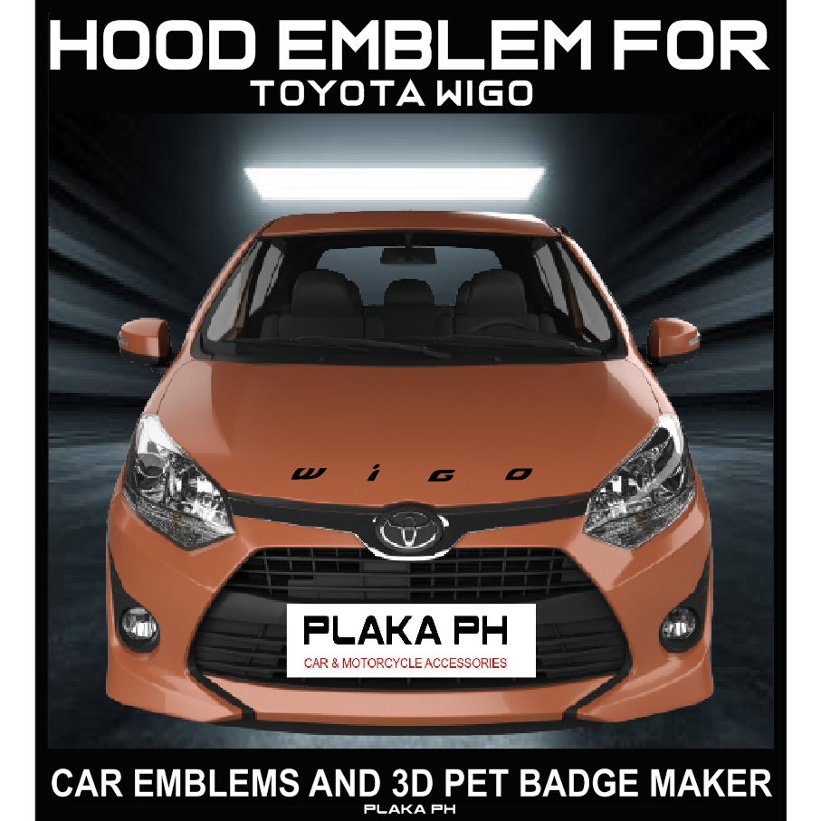 Hood emblem for Toyota Wigo | Shopee Philippines