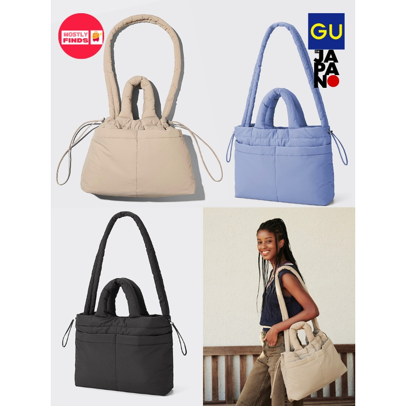 GU Puff Drawstring Shoulder Bag - Original | Shopee Philippines