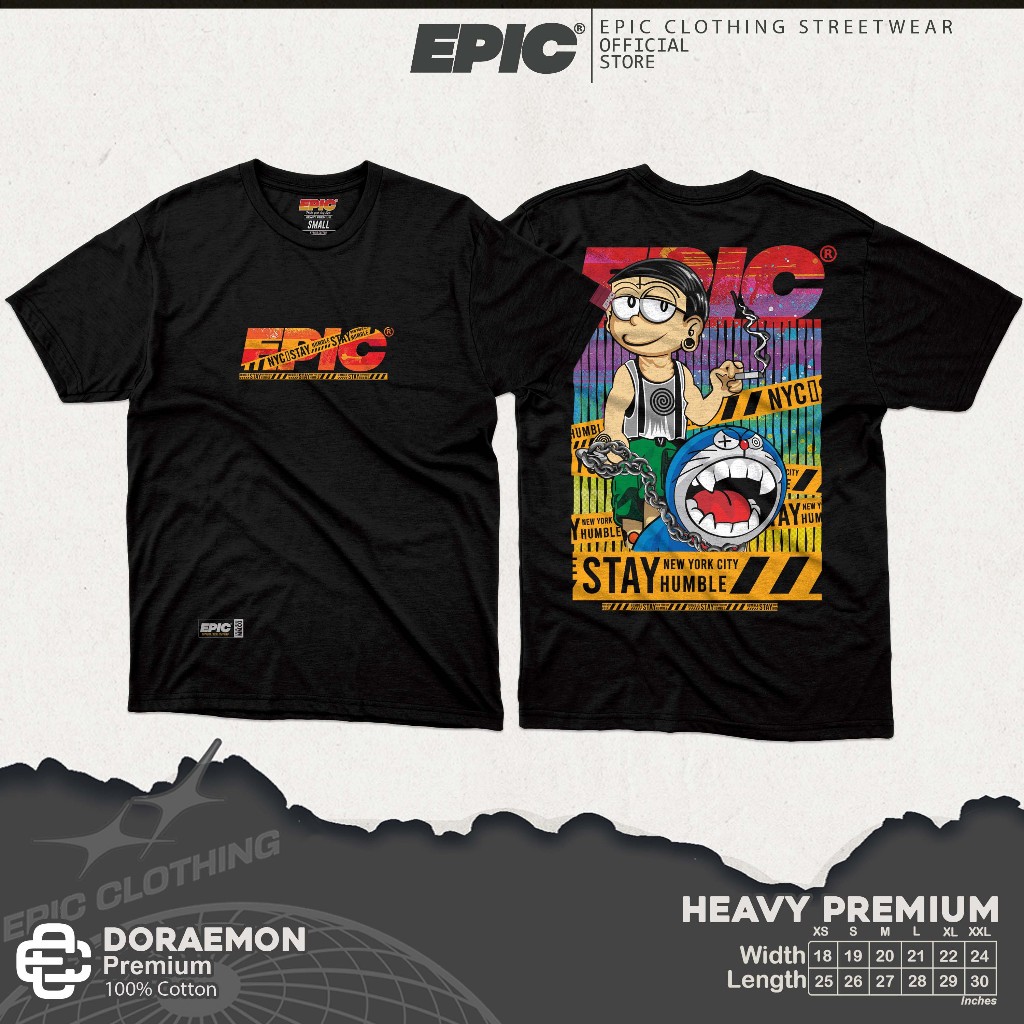 Epic Clothing Streetwear - Doraemon Gangsta - Premium Clothing (100% ...