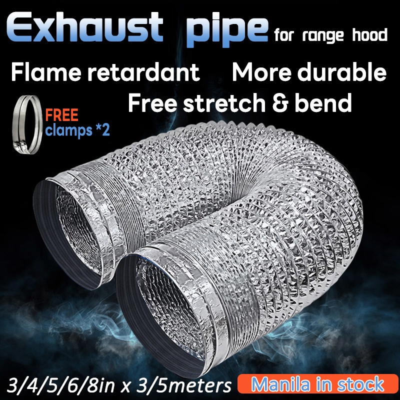Thickened Exaust Tubes Aluminum Foil Tube Range Hood Exhaust Pipe ...