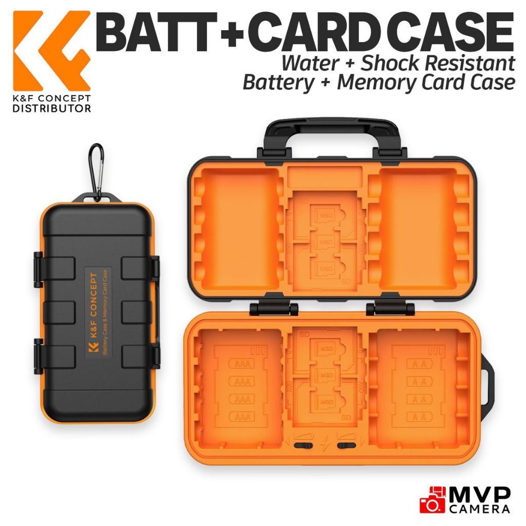 K&F KF CONCEPT Battery Memory Card Case CF XQD SD TF Waterproof ...