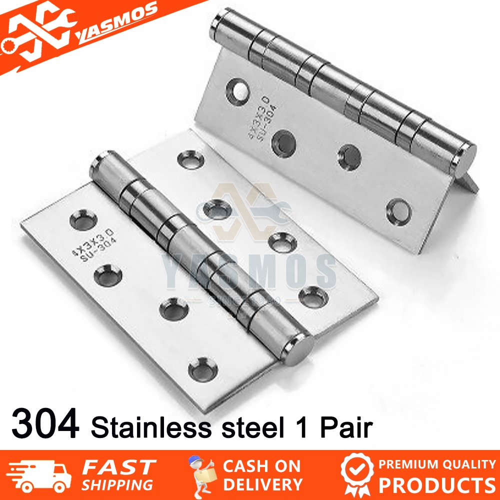 Stainless Steel Door Hinges Easy Install Butterfly Type Hinges Solid ...
