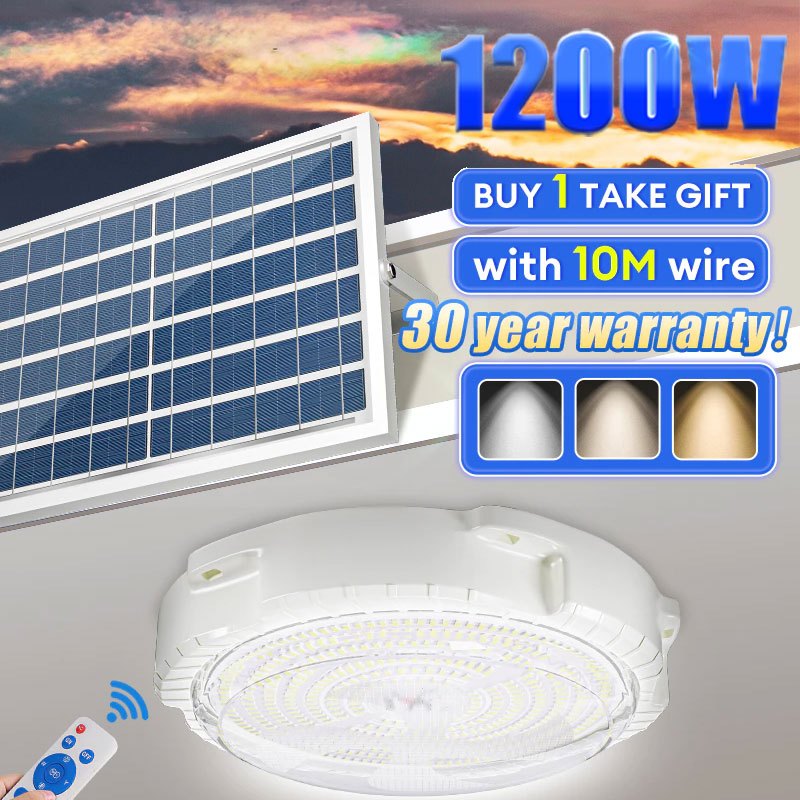 Solar Ceiling Light Solar Light Indoor Light 3 Way Color Solar Light ...