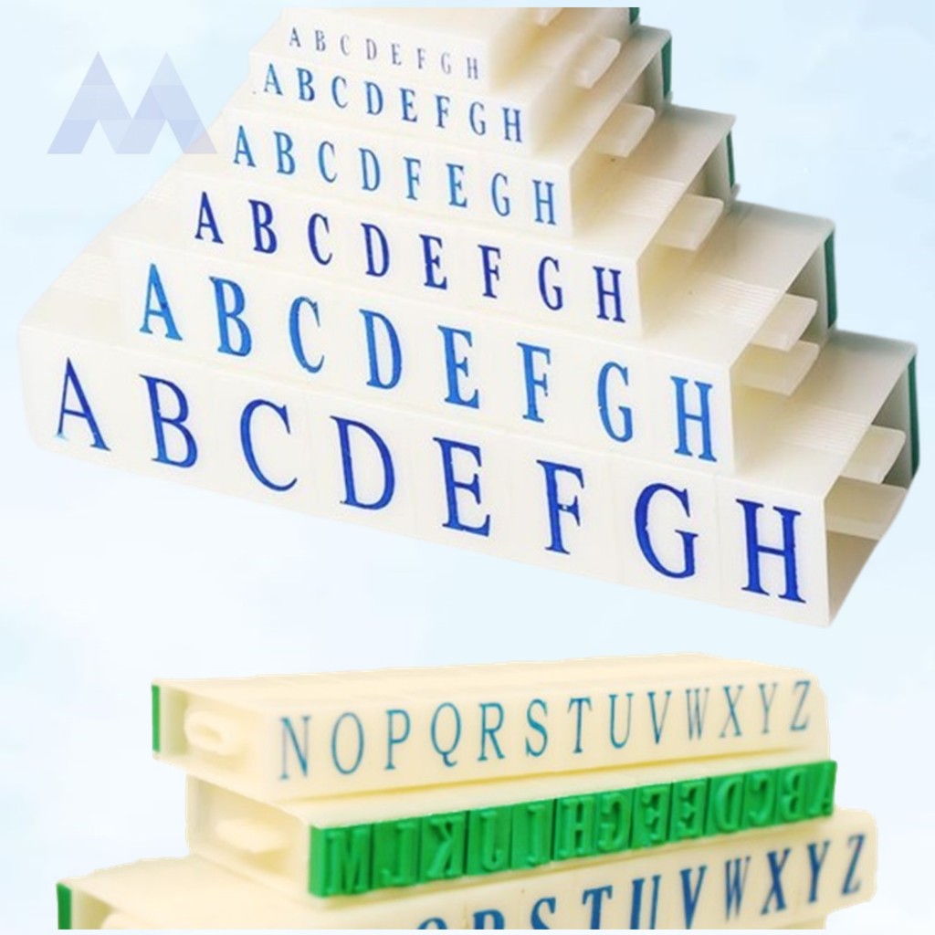 1 Set Detachable Stamp Alphabet Numbers Symbols Rubber DIY Craft ...