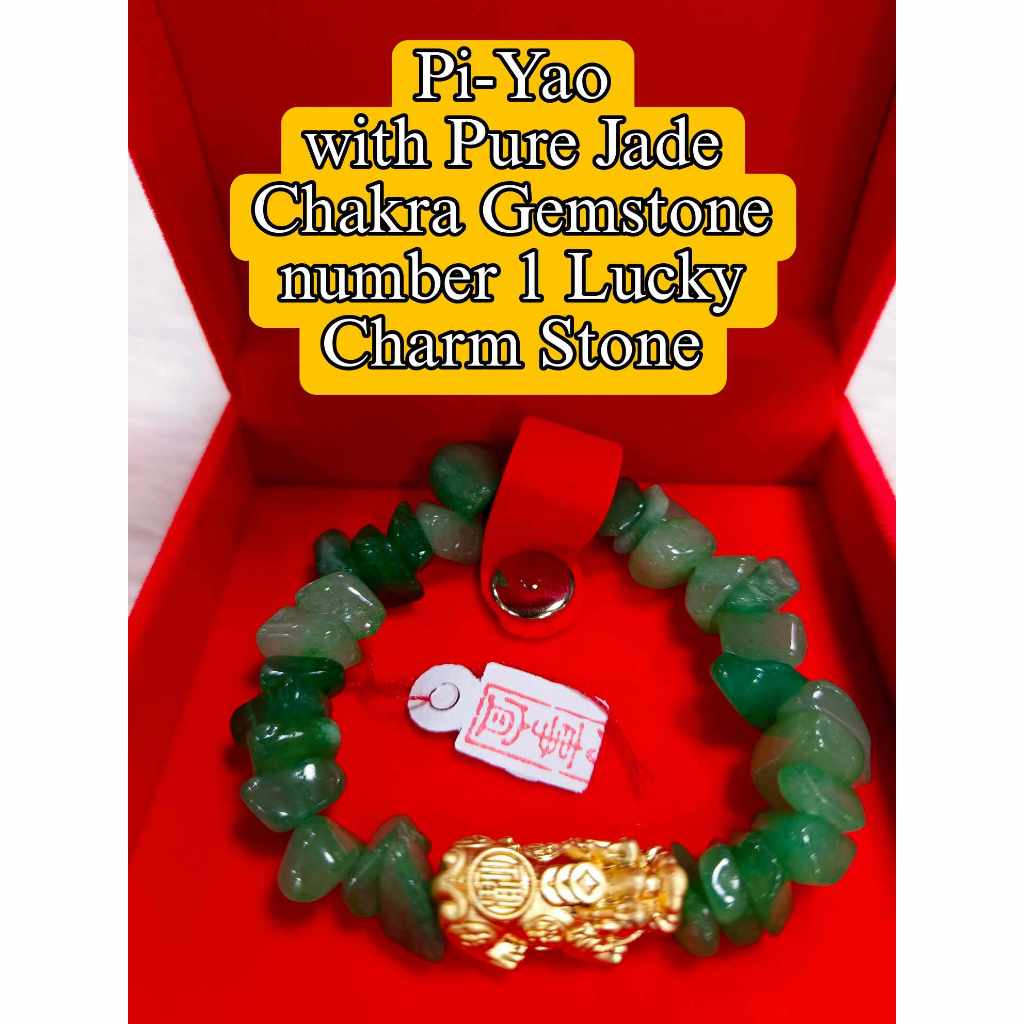 Pure Jade Chakra Gemstone Lucky Charm Bracelet Blessed and Cleansed ...