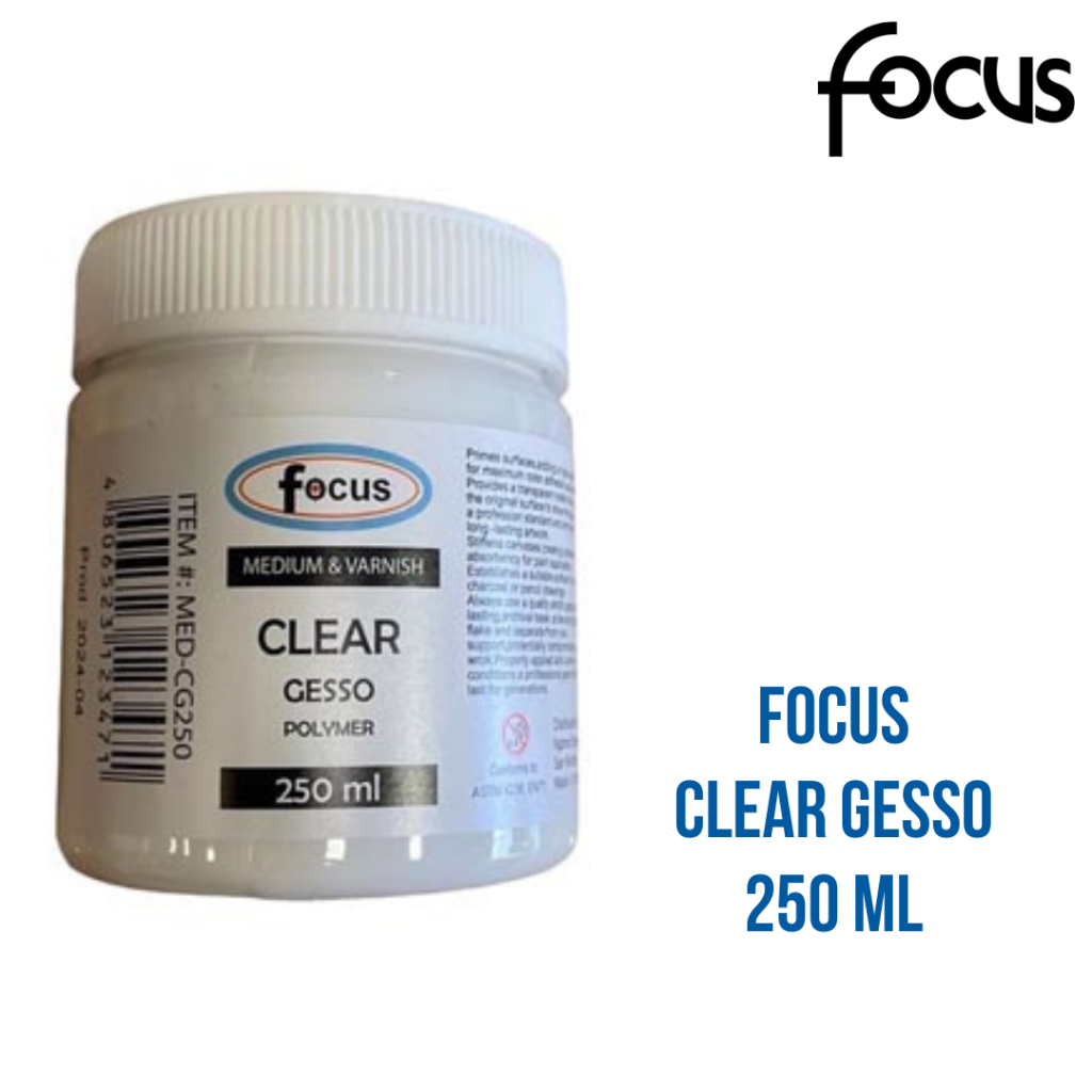 ARTHUB - FOCUS Clear Gesso 250 ml Painting Surface Primer (Medium ...