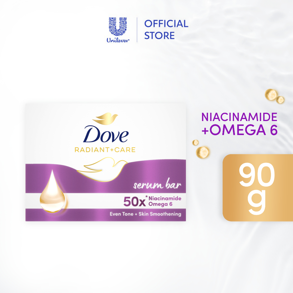 Dove Radiant + Care Serum Bar 50x Niacinamide and Omega 6 90g | Shopee ...
