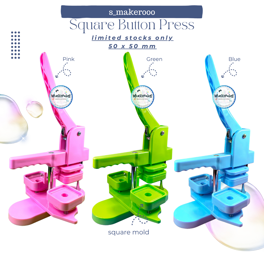 Button Press Square Plastic [ON HAND] - MACHINE ONLY | Shopee Philippines