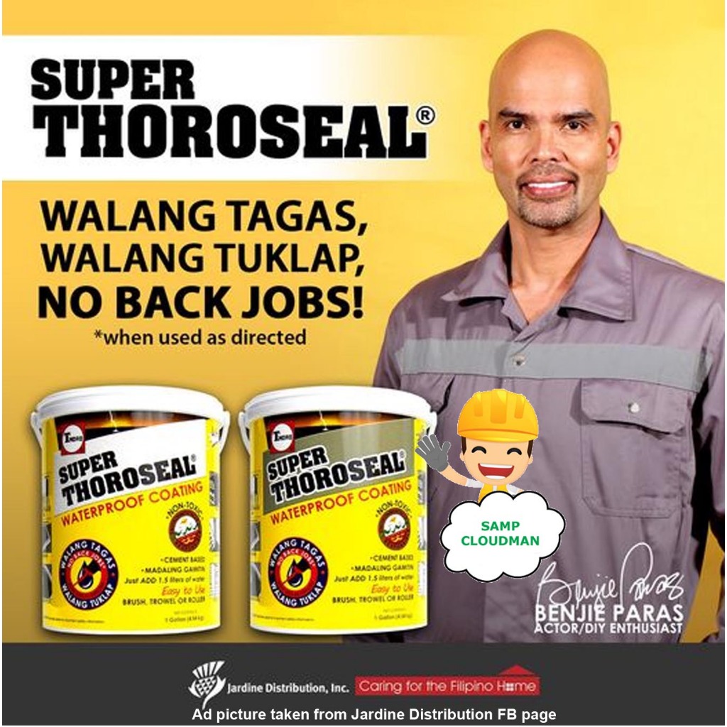 Super Thoroseal Waterproof Coating Gallon Size 4 Liters Gray or White ...