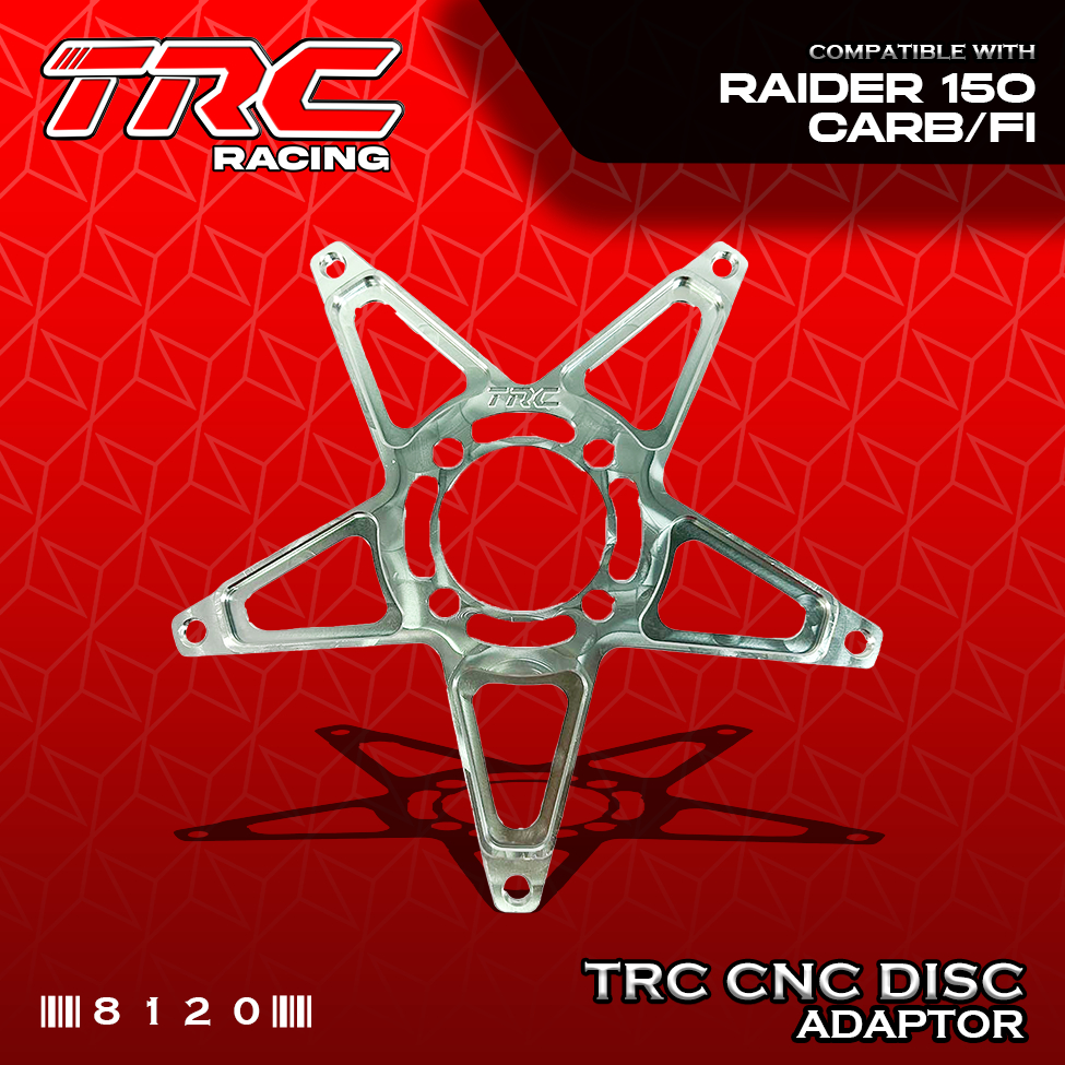TRC RACING Star Disc Adapter CNC For Raider 150 Carb/FI 8120 | Shopee ...