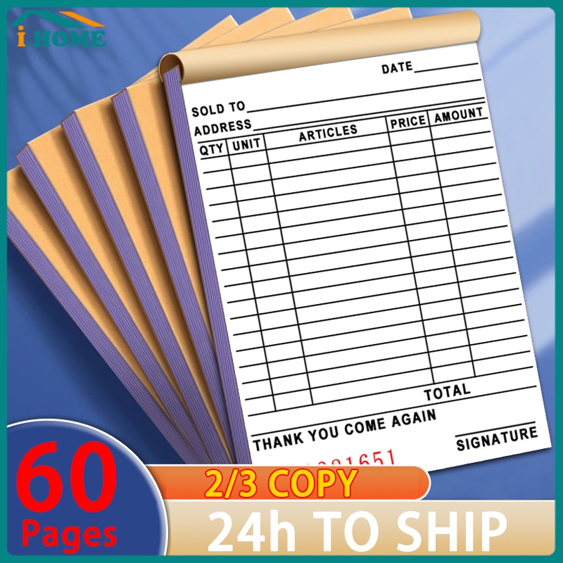 Delivery Receipt Temporary Resibo Paper With Carbon For Business Sales ...