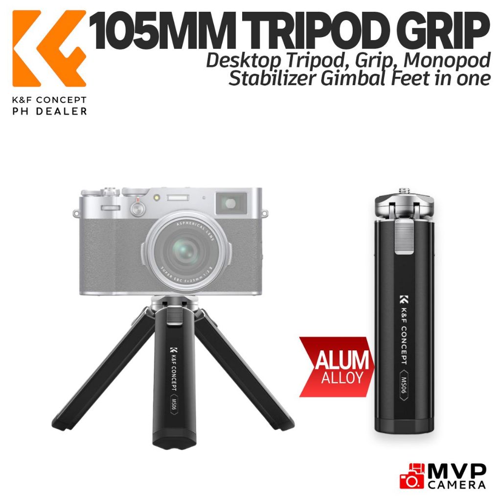 K&F KF CONCEPT 105mm 4.1 Inches Desktop Tripod Hand Grip Gimbal Rod ...