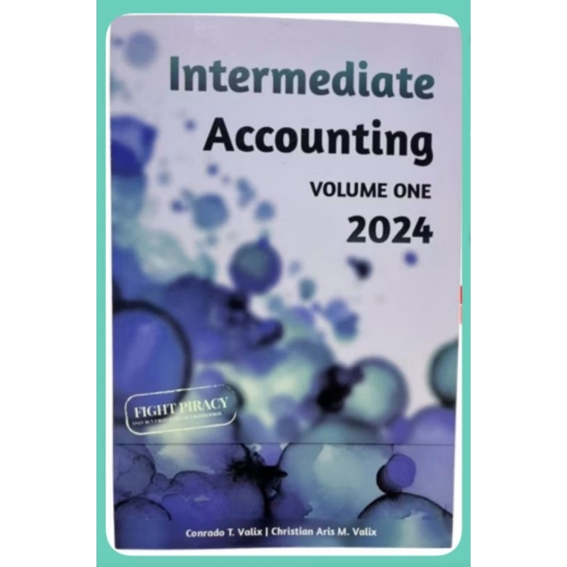 INTERMEDIATE ACCOUNTING VOL.1 2024 ed.by valix | Shopee Philippines