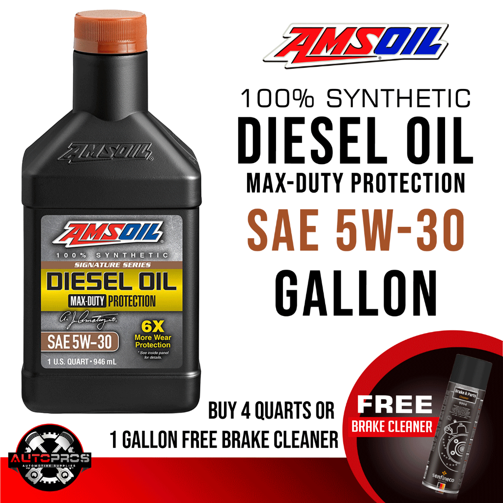 AMSOIL Signature Series Max-Duty 5w-30 Synthetic Diesel Oil 1 Quart ...
