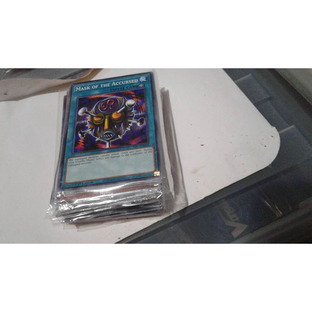 STAS 26 1 mask OF THE ACCURSED KONAMI YUGIOH CARD 1 ONE PIECE TCG USA ...