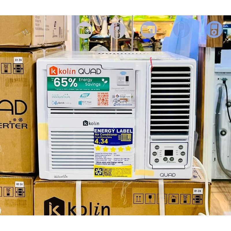kolin quad series 1hp inverter air conditioner with remote control ...