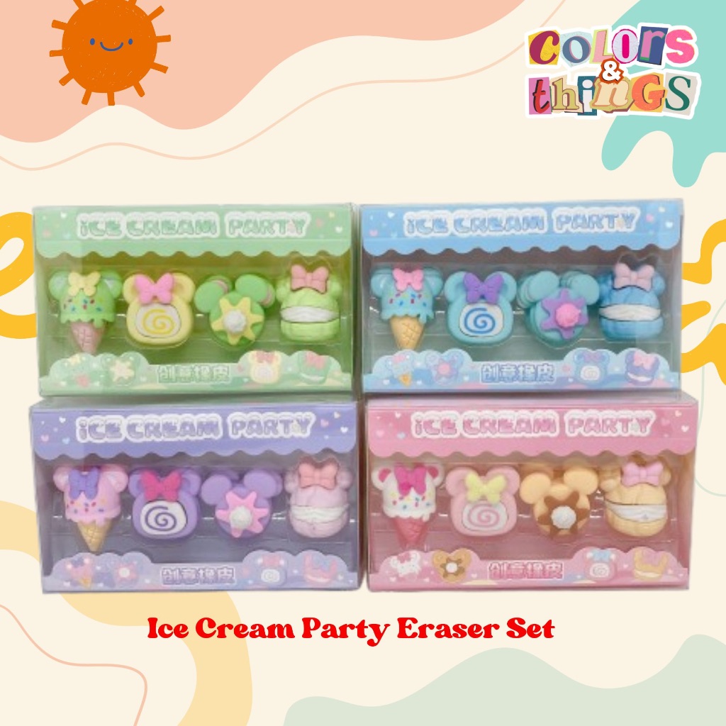 Mini Candy Machine, Bakery & Ice Cream Dessert Erasers Fun & Cute Set ...