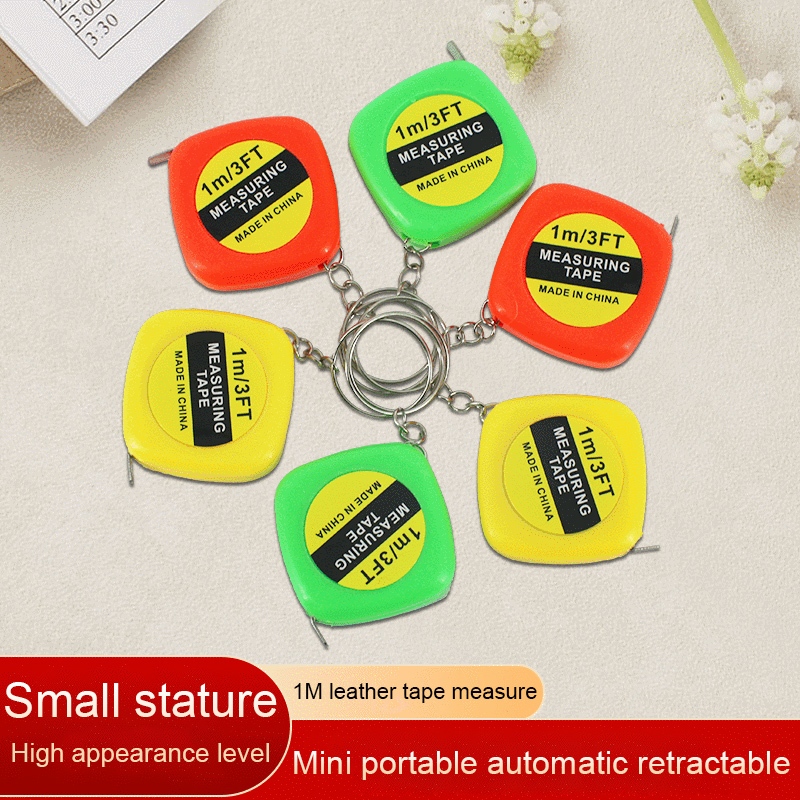 【GB】1M/3FT Easy Retractable Ruler Mini Tape Measure Portable Measuring ...