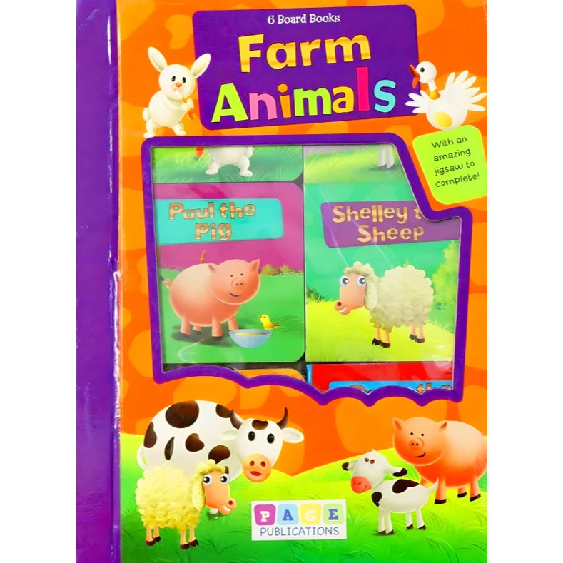 Farm Animals 6 Board Books | Shopee Philippines