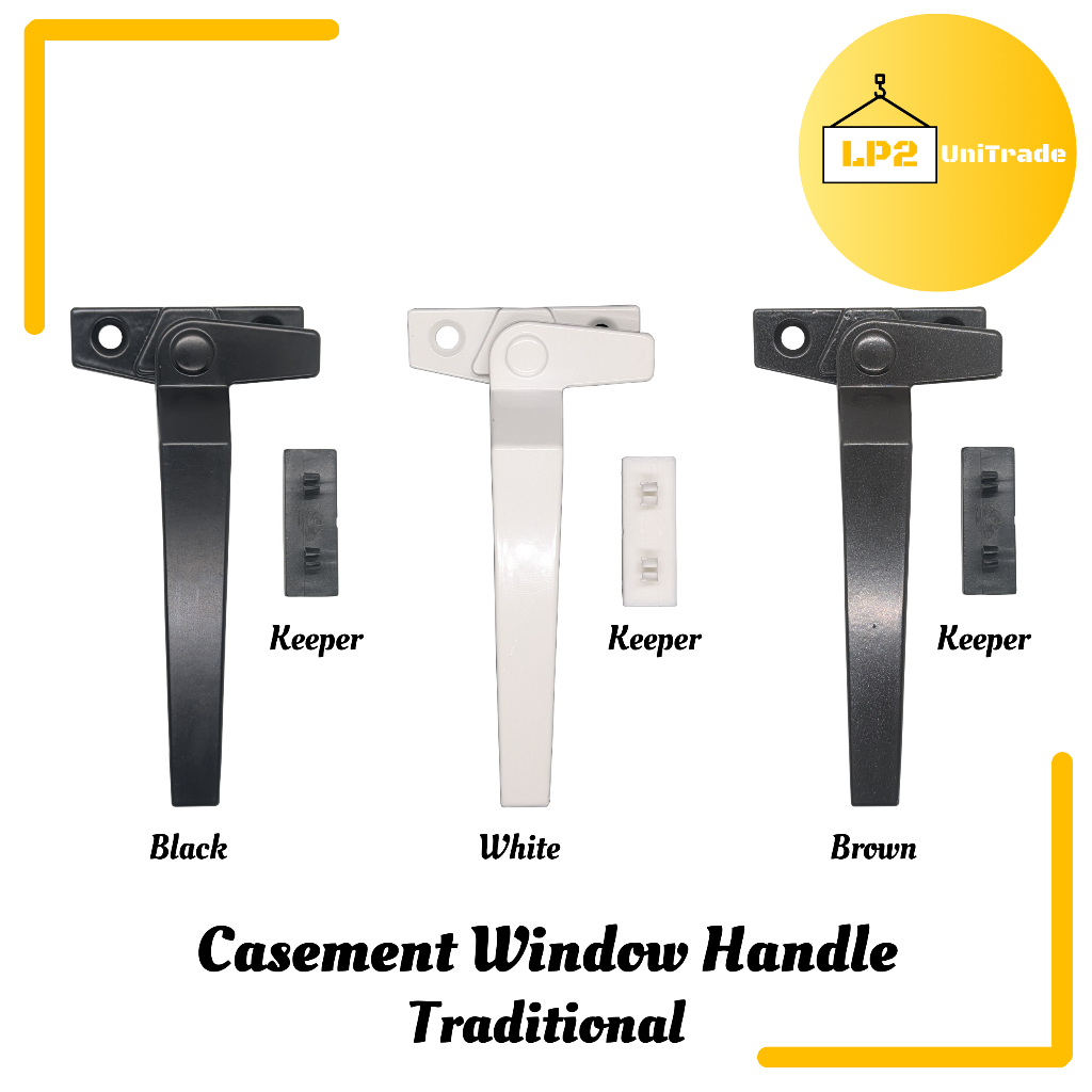 Cam Handle for Aluminum Window | Casement / Awning Lock with Keeper ...