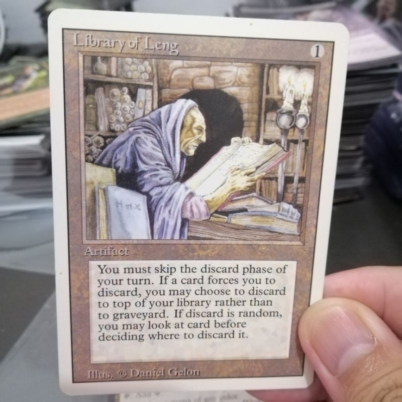 1 PLAYED Library of Leng Revised MTG card magic the gathering | Shopee ...