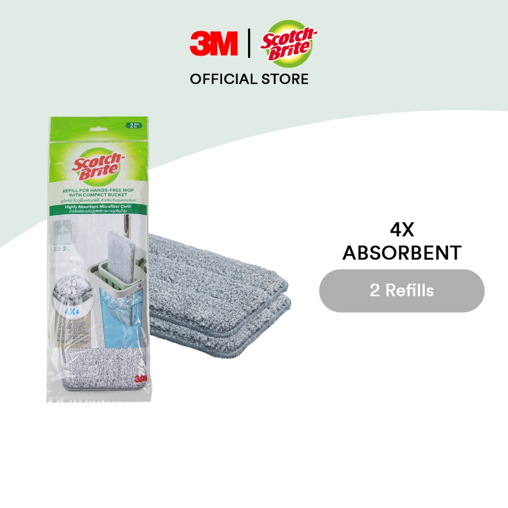 3M™ Scotch Brite™ Hands Free Compact Mop Refill Asia | Shopee Philippines
