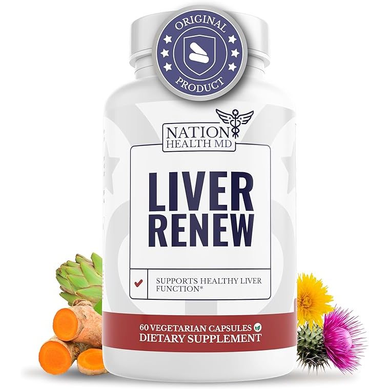 NATION HEALTH MD Liver Renew, Liver Cleanse Detox & Repair Liver ...