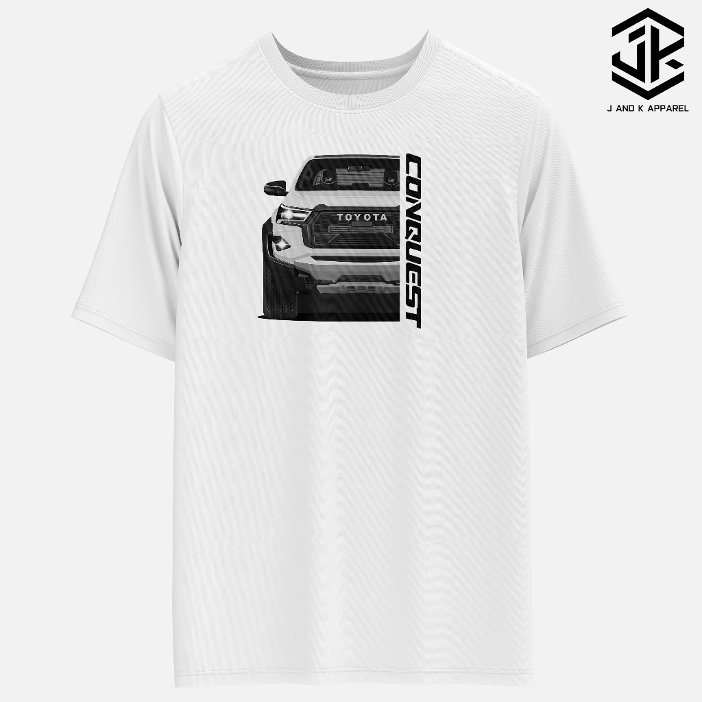 Toyota Hilux Conquest GRS Car Shirt V2 –Frosted White | Shopee Philippines