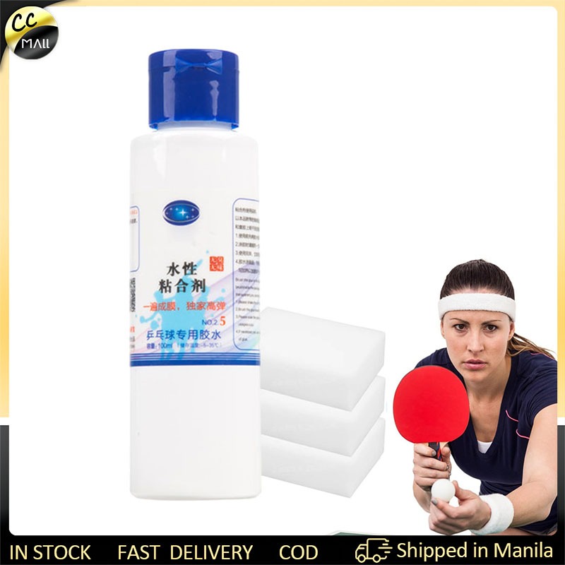 Table Tennis Racket Glue Inorganic Adhesive 100ml Water Base Glue Ping ...