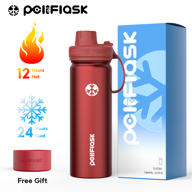 Peliflask 22oz Tumbler Wide Mouth with Cap Lid Vacuum Insulated Water ...