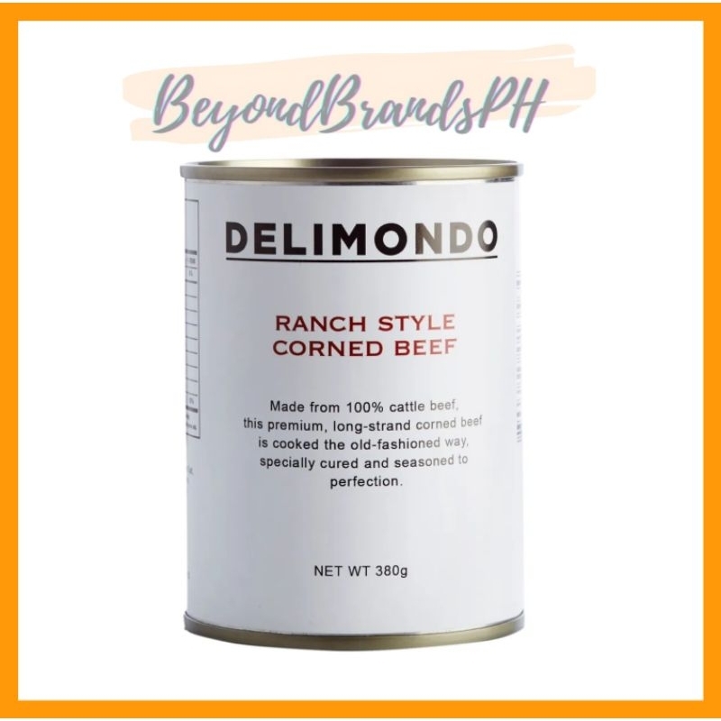 DELIMONDO RANCH STYLE CORNED BEEF 380grams expiry June 2027 | Shopee ...
