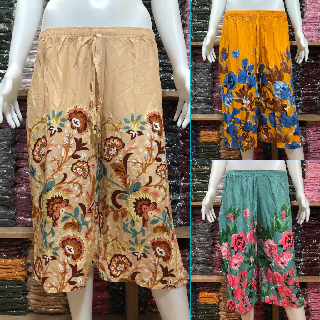 CHALLIS printed Square pants w/Pocket (CAN FIT UP TO XL) | Shopee ...