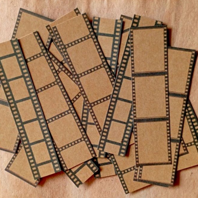 15 pcs MINI Film Strips | 3 Designs | Kraft | Journal Diary Bujo ...
