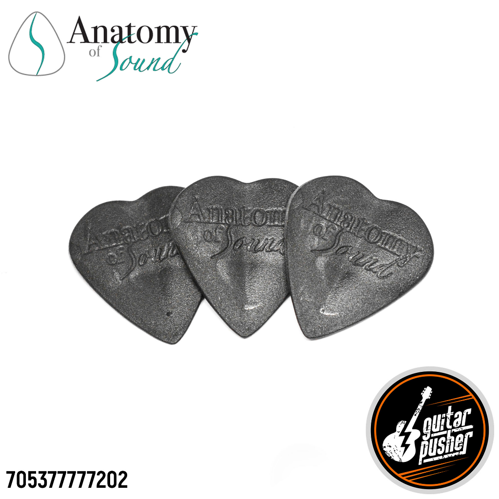 Anatomy of Sound Heart Beat Debossed Jazz Medium Brown 3-pack Guitar ...