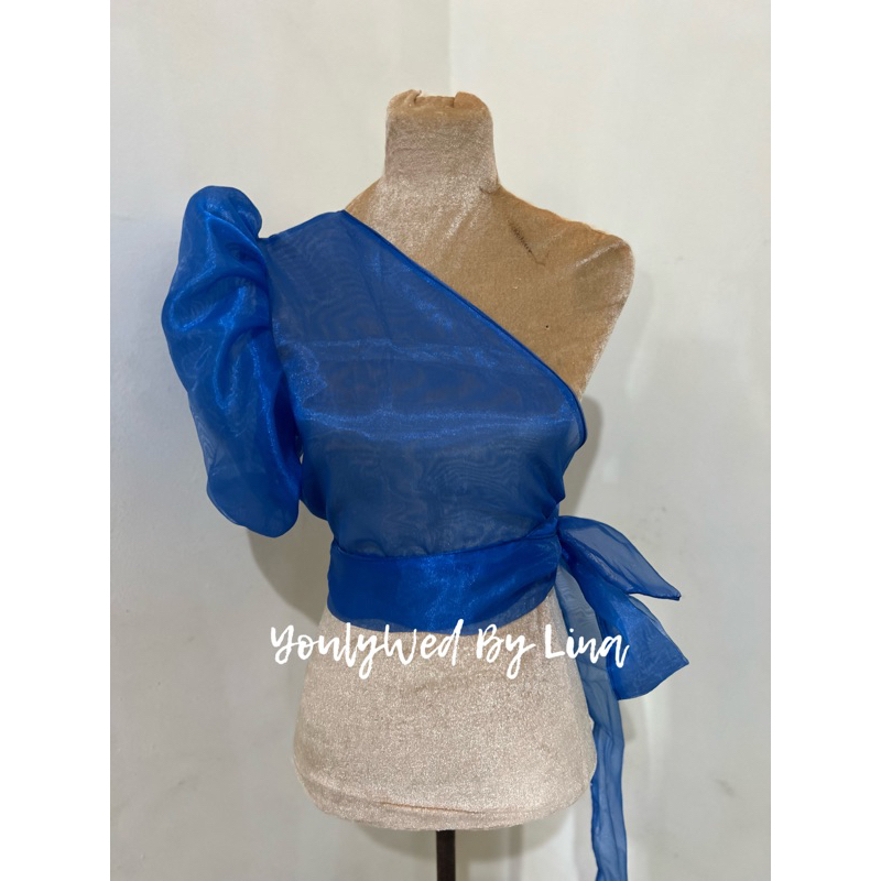 Modern Filipiniana Top One side Venus Cut | Shopee Philippines