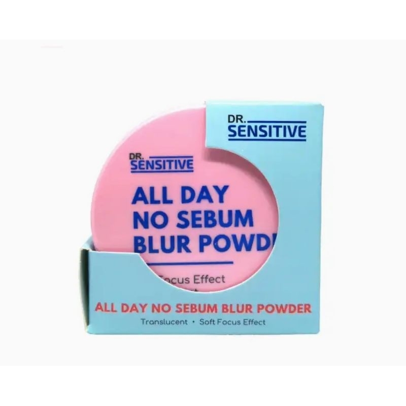 Dr. sensitive all day no sebum blur powder translucent 25g | Shopee ...