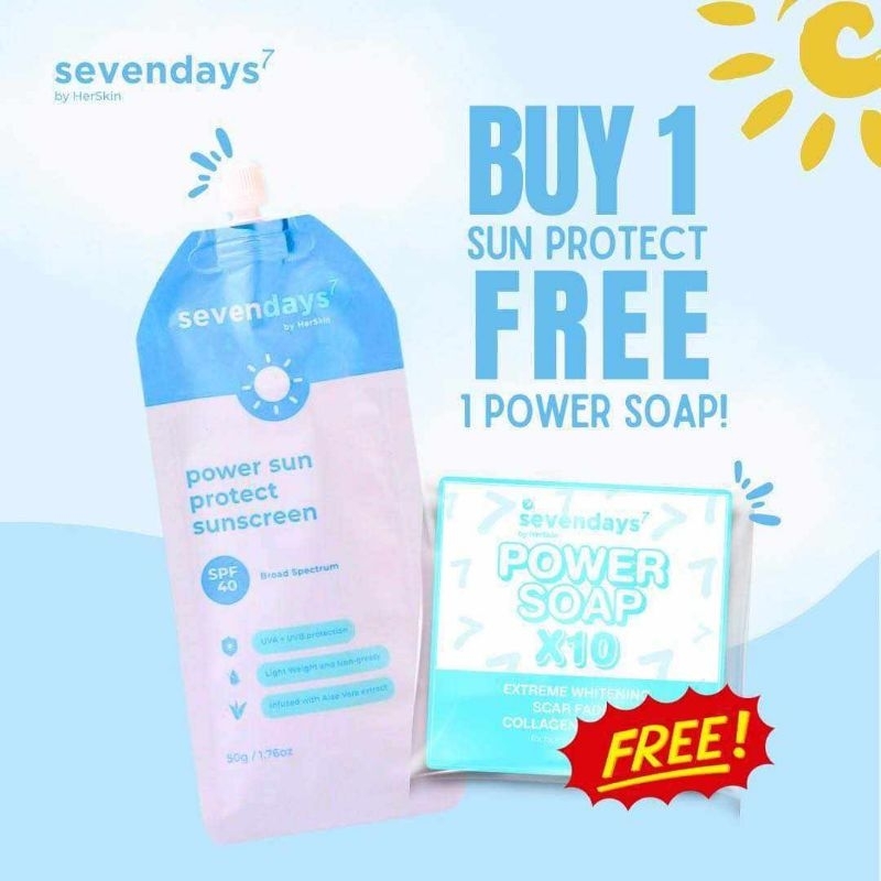 Sevendays Sunprotect Free power soap | Shopee Philippines