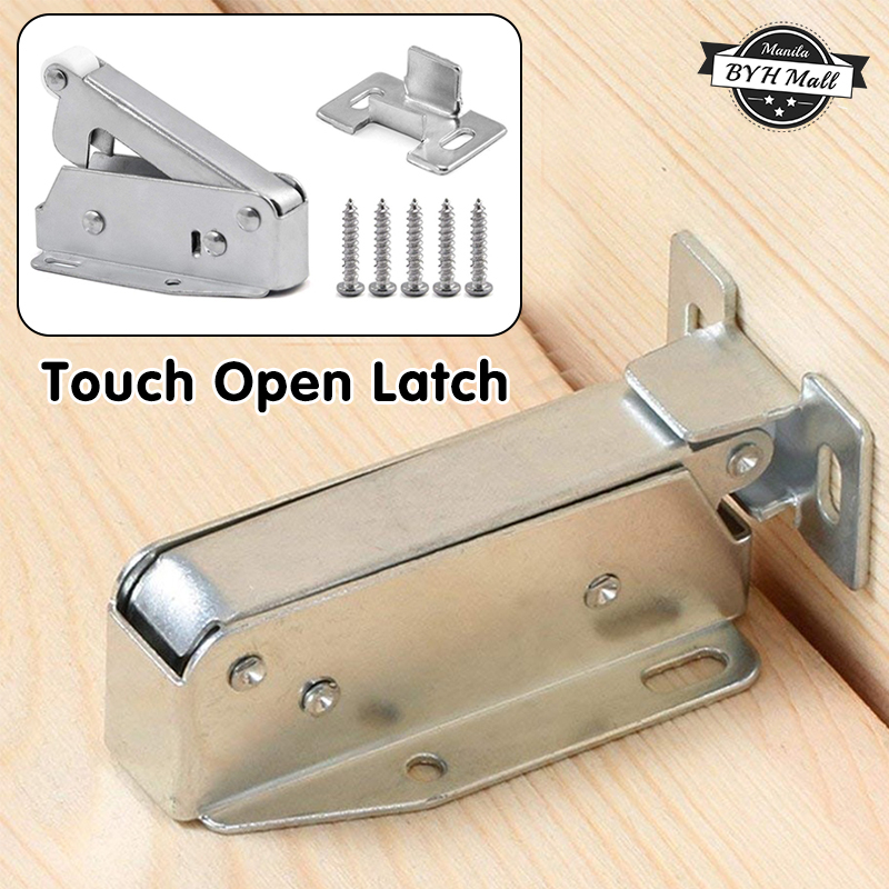 Push-To-Open Touch Release Locks For Cabinet And Closet Doors Spring ...