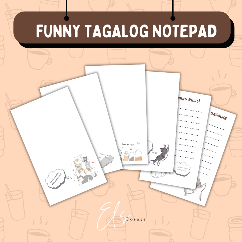 Funny Tagalog Notepad | Shopee Philippines