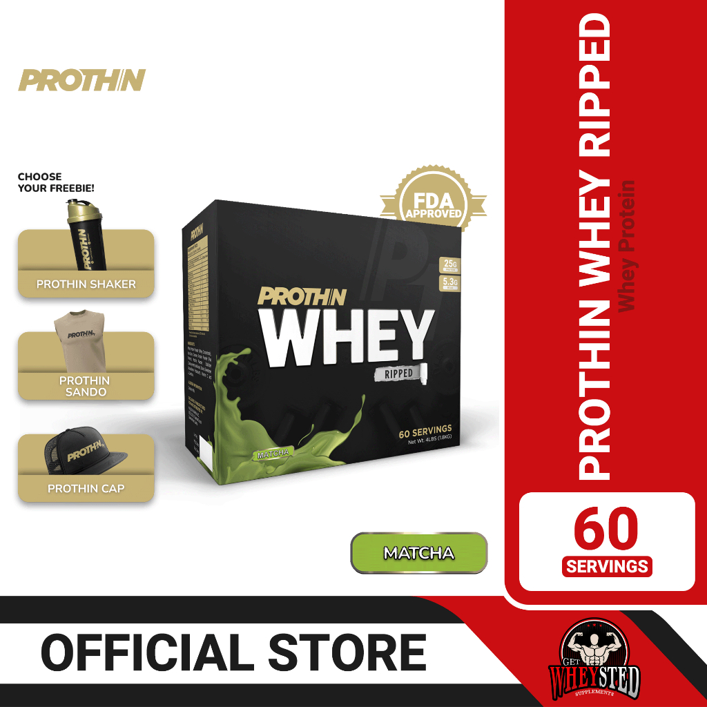 Prothin Whey Ripped 60 Servings Matcha Flavor | Shopee Philippines
