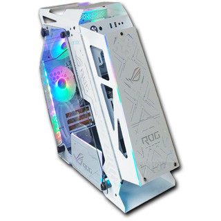 Case Cyborg Robot Tempered Glass with Panel Lights [FANS, REMOTE AND ...